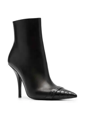 TOM FORD Pointed Toe Leather Ankle Boots