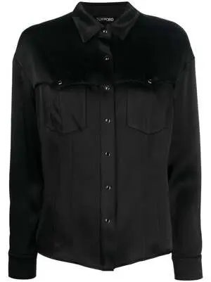 TOM FORD Western-style Satin Shirt
