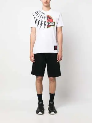 Neil Barrett Jurassic Park & Fair Isle Thunderbolt T-shirt