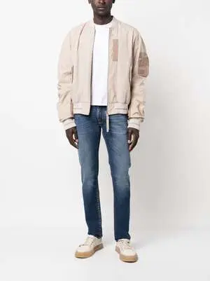 Jacob Cohen Embroidered-logo Slim-fit Jeans