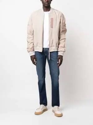 Jacob Cohen Embroidered-logo Slim Jeans - Blue