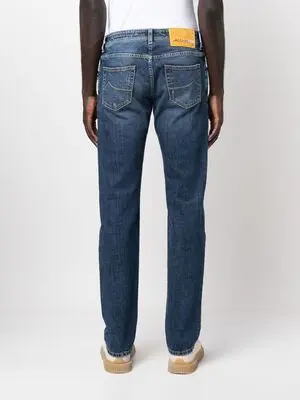 Jacob Cohen Distressed Straight-leg Jeans