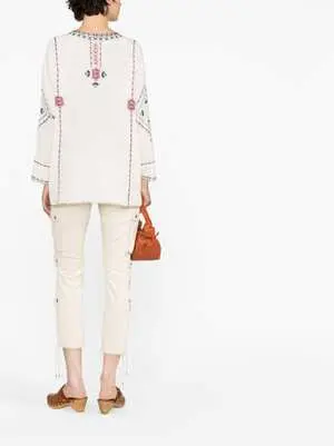 Isabel Marant Étoile Embroidered Motif Long-sleeved Blouse