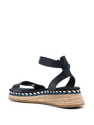 Tommy Hilfiger Leather Espadrille Sandals