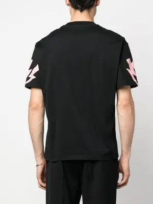 Neil Barrett Thunderbolt-print Cotton T-shirt