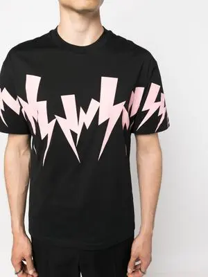 Neil Barrett Thunderbolt-print Cotton T-shirt