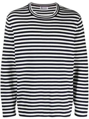 Brunello Cucinelli Striped Long-sleeved T-shirt