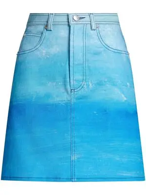 Marni Tie-dye A-line Mini Skirt