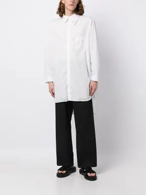 Yohji Yamamoto Collar-detailed Cotton Shirt