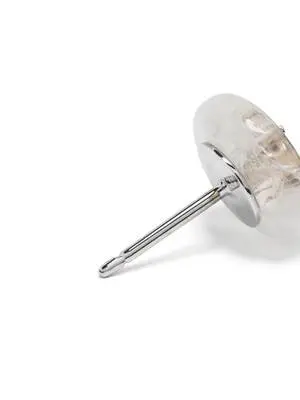 Fernando Jorge 18kt White Gold Moonstone Diamond Earrings - Silver