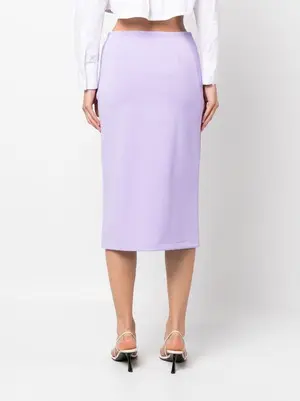 Viktor & Rolf High-waisted Midi Skirt - Purple