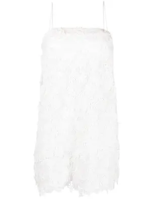 Zimmermann Raie Floral-lace Minidress - White