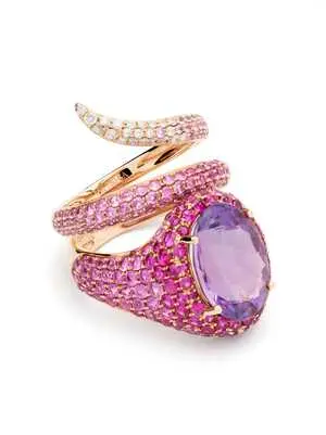 STEFERE 18kt Rose Multi-stone Ring - Gold