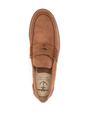 DOUCAL'S Suede Penny Loafers