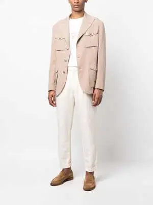 Brunello Cucinelli Pleated Tapered Trousers - Neutrals