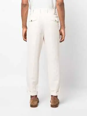 Brunello Cucinelli Pleated Tapered Trousers - Neutrals