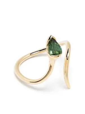 Fernando Jorge 18kt Yellow Sprout Open Diamond And Tourmaline Ring - Gold