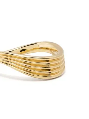 Fernando Jorge 18kt Yellow Stream Wave Band Ring - Gold