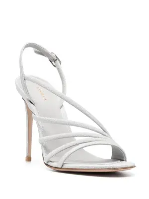 LE SILLA 115mm Metallic Leather Sandals