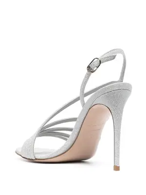 LE SILLA 115mm Metallic Leather Sandals