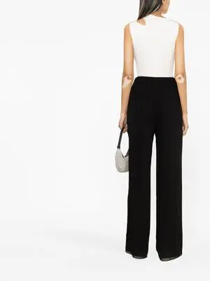 MANURI Cutout Jersey Bodysuit - White