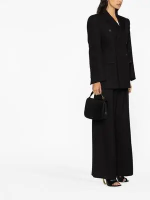 Wardrobe.NYC Contour Double-breasted Blazer - Black