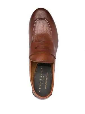 HENDERSON BARACCO Grained Leather Loafers