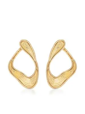 Fernando Jorge 18kt Yellow Stream Hoop Earrings - Gold