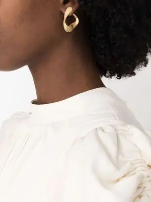 Fernando Jorge 18kt Yellow Stream Hoop Earrings - Gold