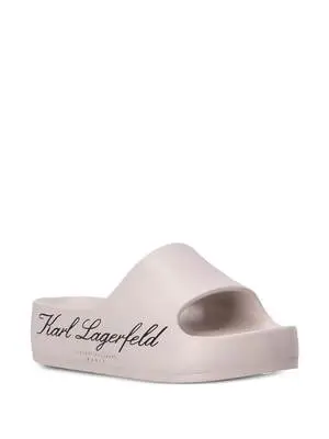 Karl Lagerfeld Logo Flat Slides