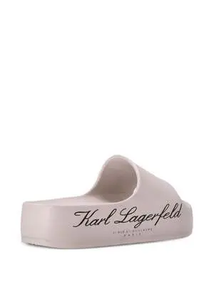 Karl Lagerfeld Logo Flat Slides