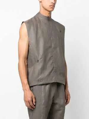 ROBYN LYNCH Band-collar Zip-up Gilet