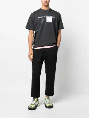 Gramicci Buckle-fastening Cotton Cropped Trousers - Black