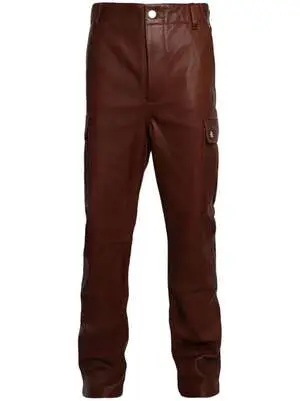 Amiri Flared Leather Cargo Trousers