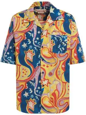 Marni Graphic-print Short-sleeved Shirt Gpb56
