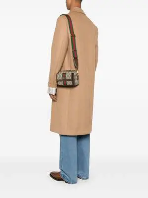 Gucci Gg Supreme Web-stripe Messenger Bag