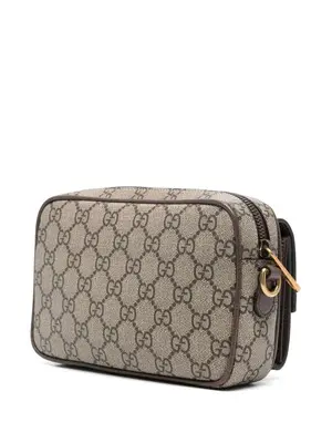 Gucci Gg Supreme Web-stripe Messenger Bag