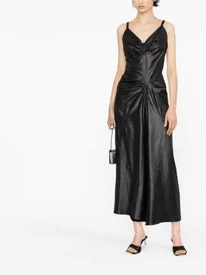 MAISON MARGIELA Moiré-effect Midi Dress