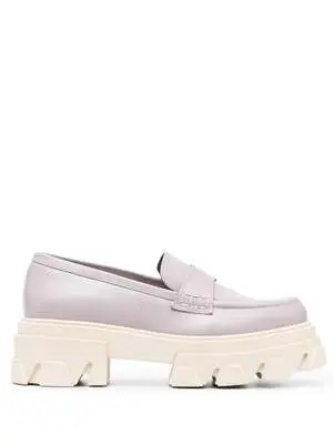 ALOHAS Trailblazer 55mm Leather Loafers - Purple