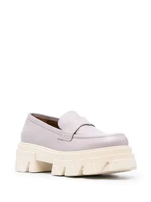 ALOHAS Trailblazer 55mm Leather Loafers - Purple