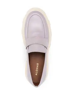 ALOHAS Trailblazer 55mm Leather Loafers - Purple