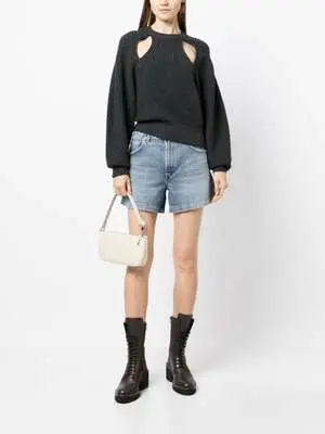 AGOLDE Magda Denim Short Shorts
