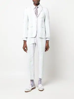 Thom Browne University-stripe Long-sleeve Shirt