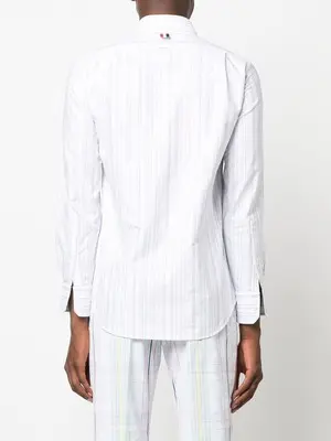 Thom Browne University-stripe Long-sleeve Shirt