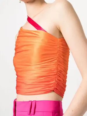 ANDREĀDAMO Gradient-effect One-shoulder Top