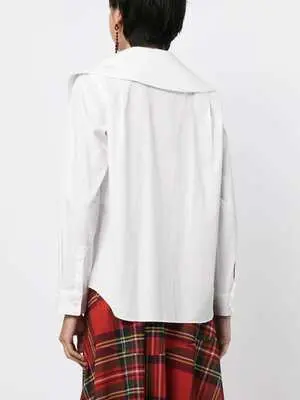 Comme Des Garçons Oversized-collar Cotton Blouse