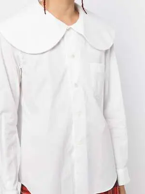 Comme Des Garçons Oversized-collar Cotton Blouse