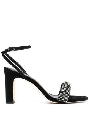 LOEFFLER RANDALL Shay 80mm Rhinestone Sandals - Black