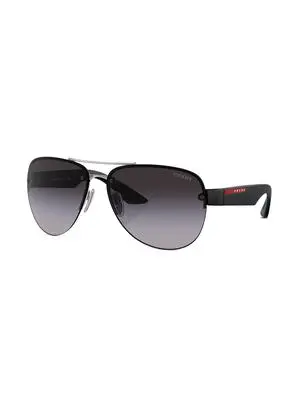 Prada Logo-print Sunglasses - Silver