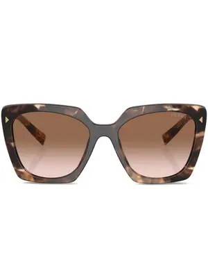 Prada Oversized Cat-Eye Sunglasses Brown